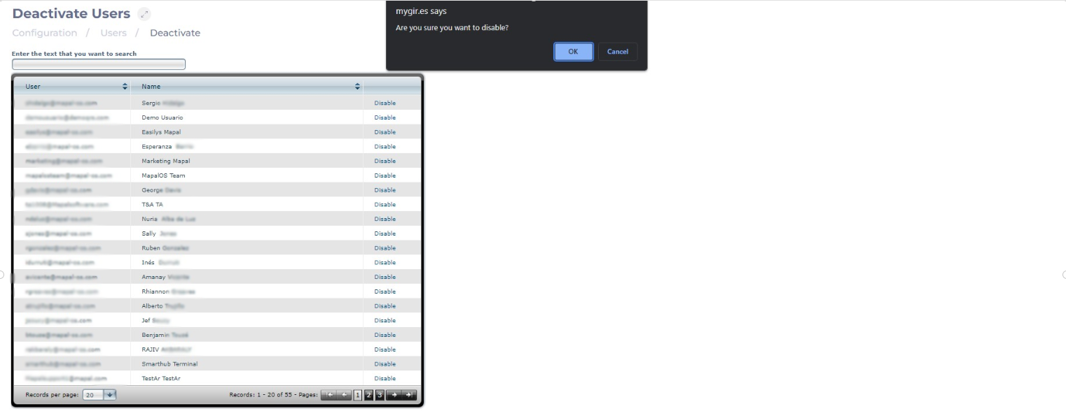 Deactivate GIR user - Knowledge Base