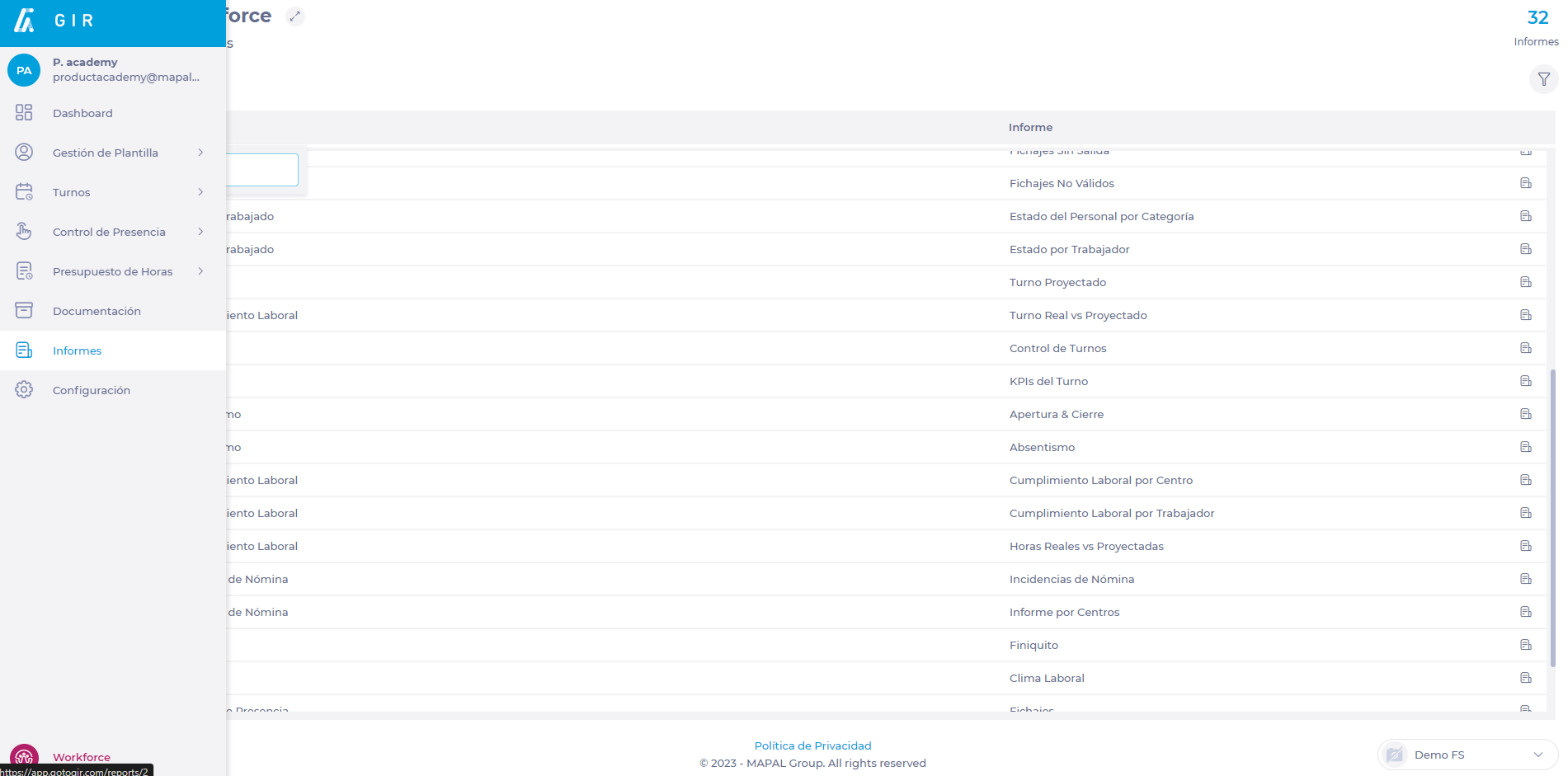 Analyze projected vs. actual worked time - Knowledge Base