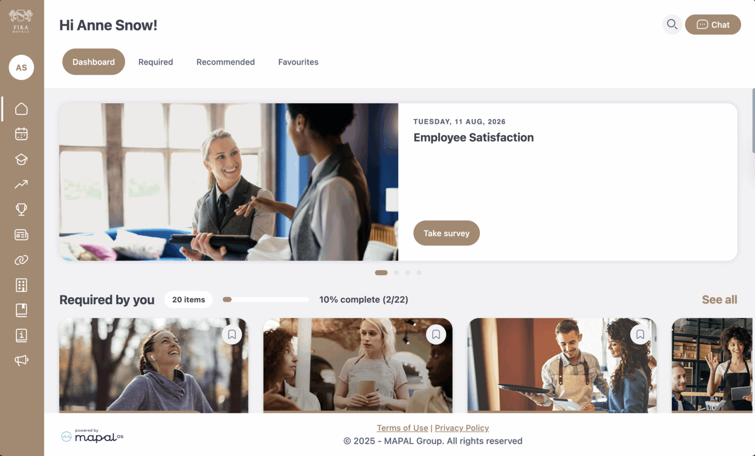 Understand the Mapal One dashboard - Knowledge Base