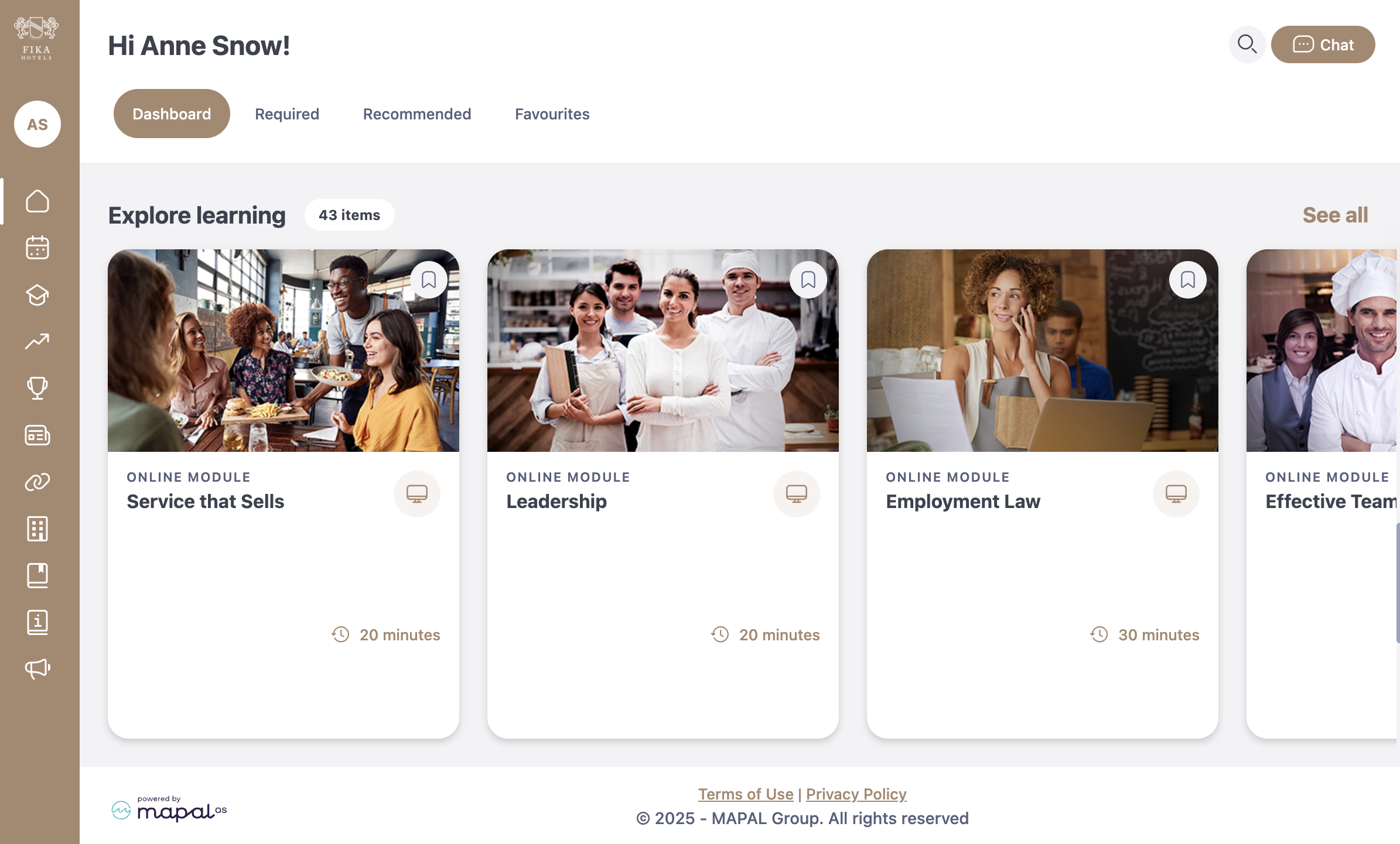 Understand the Mapal One dashboard - Knowledge Base