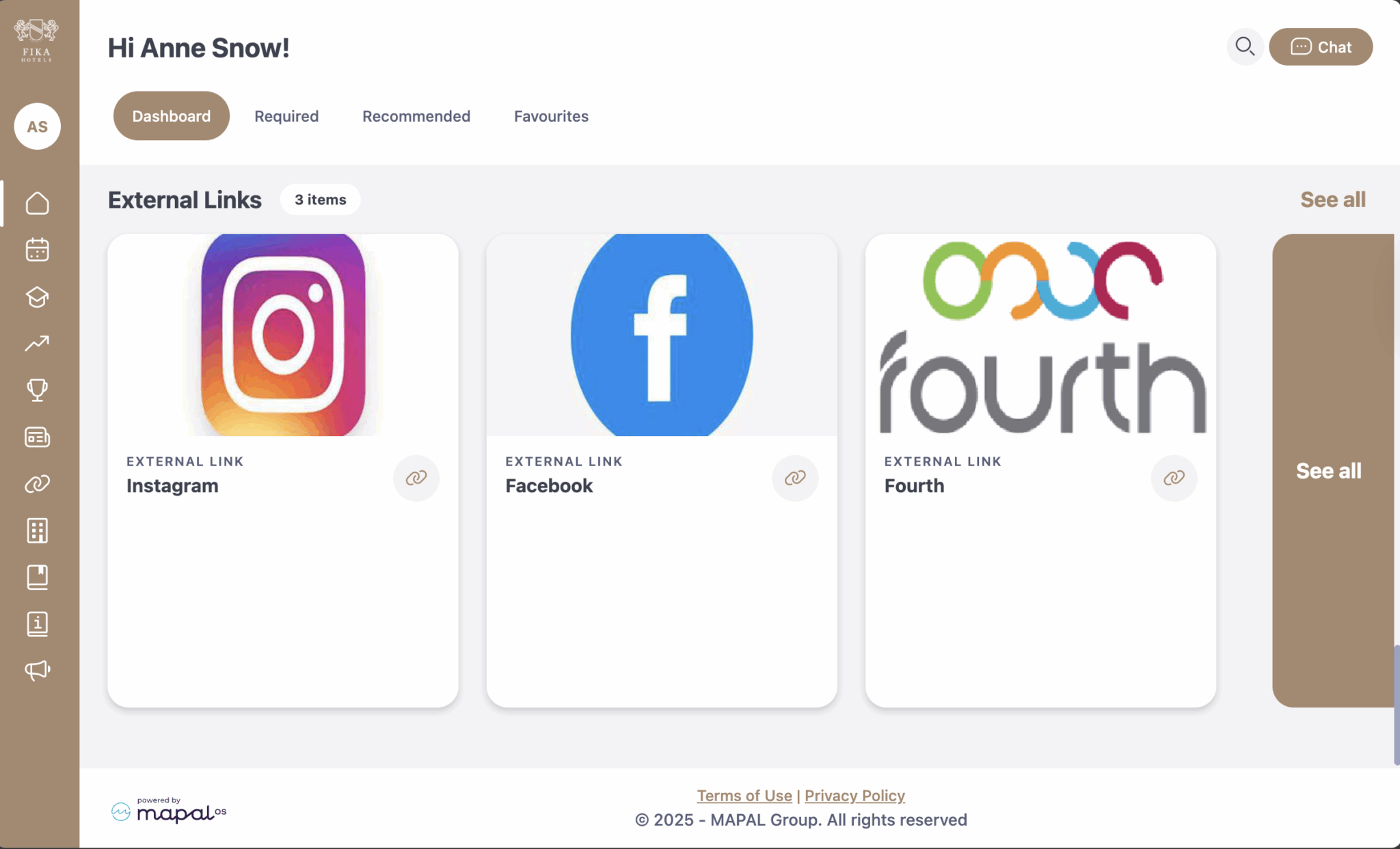Understand the Mapal One dashboard - Knowledge Base