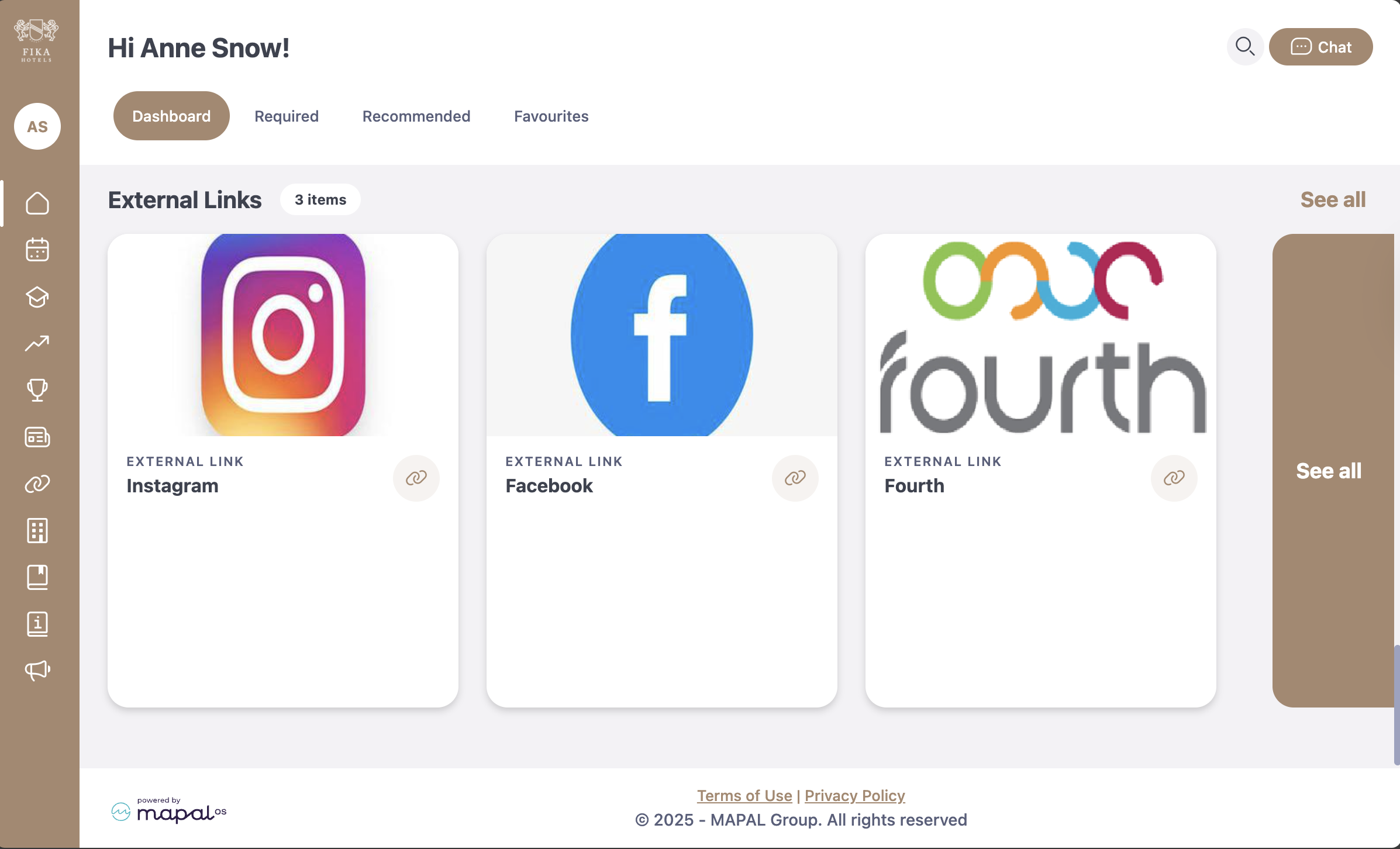 Understand the Mapal One dashboard - Knowledge Base