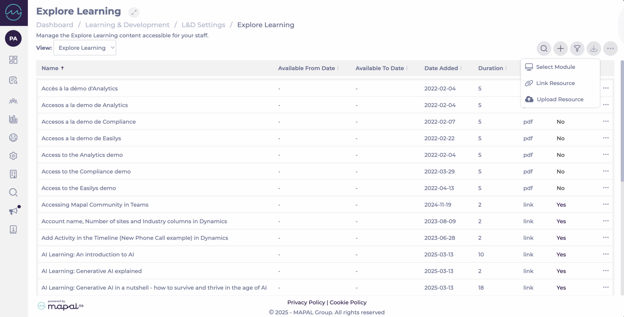 Create Explore Learning items - Knowledge Base