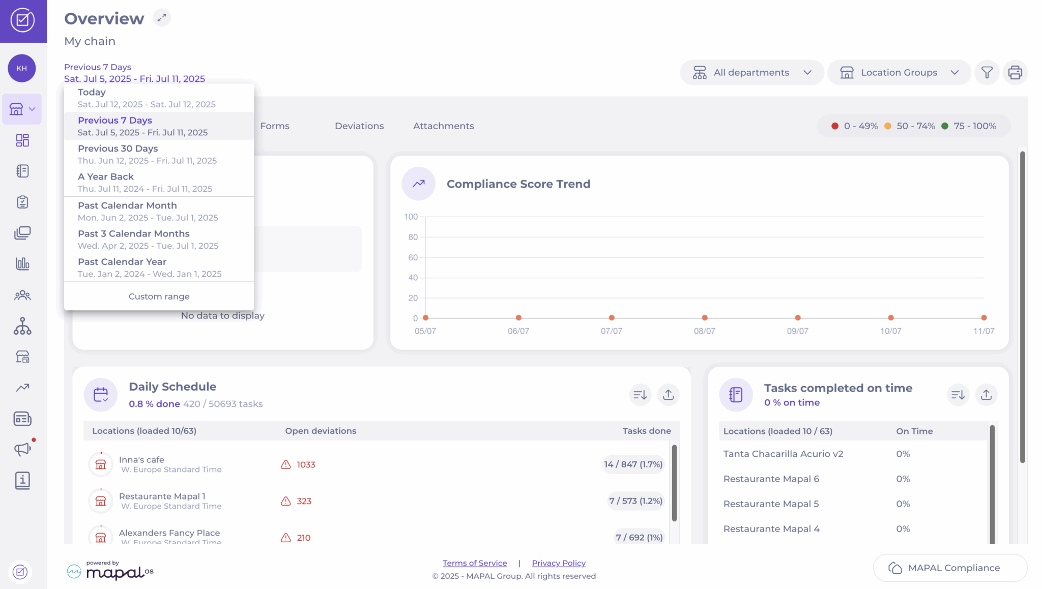 Download exports from the central overview - Knowledge Base