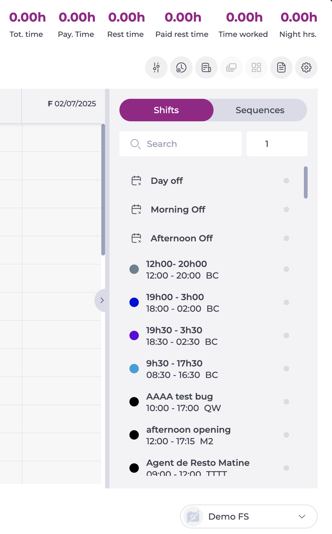 Assign favourite shifts or sequences to an employee - Knowledge Base